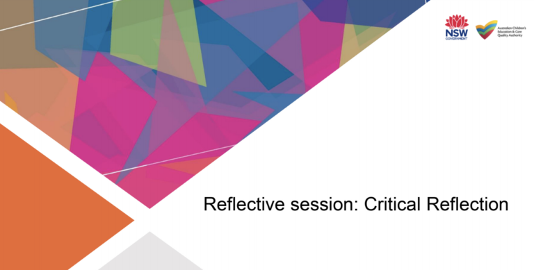 ACECQA – What is critical reflection? – presentation – Early Education ...