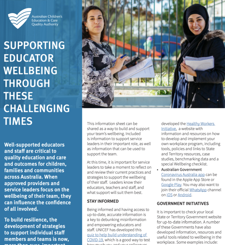 Factsheet – Page 7 – Early Education Leaders Peer Network